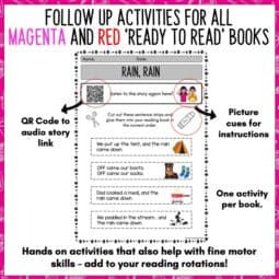 Magenta and Red Ready to Read Activities | Junior Primary New Zealand ...