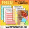 Planning The First Week of School - Top Teaching Tasks