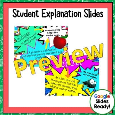 Idioms, Proverbs and Adages Activities for Google Classroom | Distance ...