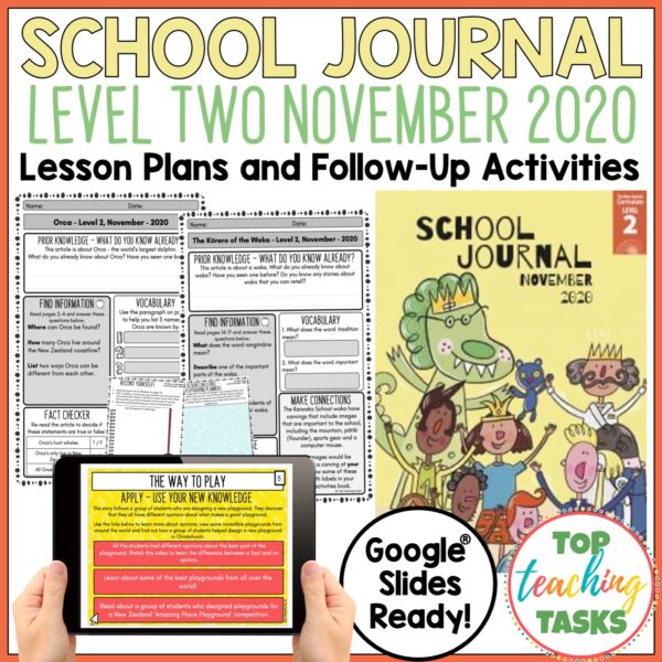 NZ School Journal Level 2 Activities BUNDLE | Paper-based and Digital ...