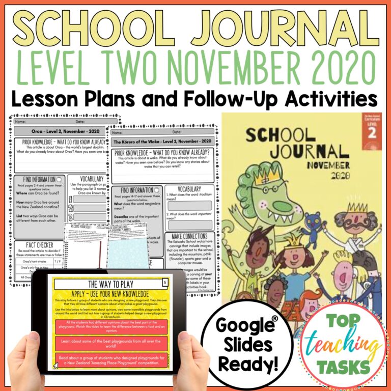 NZ School Journal Level 2 November 2020 Activities | Paper-based and ...