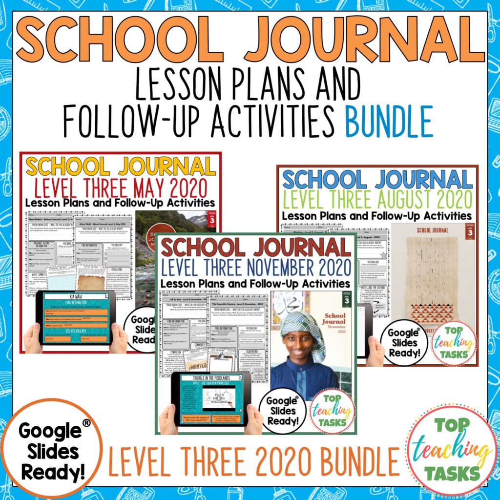 NZ School Journal Level 3 May 2020 Activities | Paperbased and Digital ...