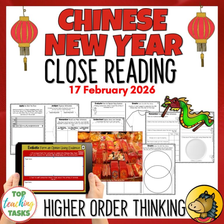 Chinese New Year Reading Comprehension Passages and Questions - Print ...