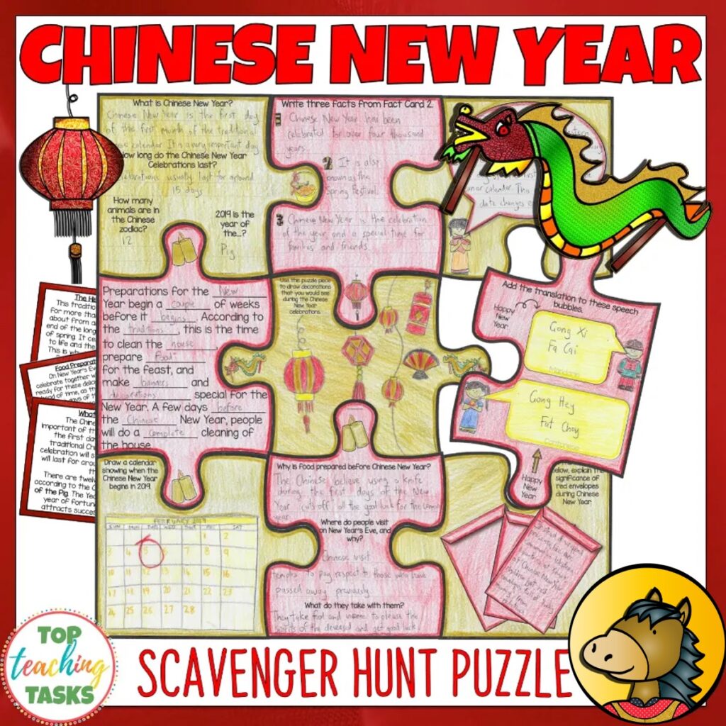 Chinese New Year Reading Comprehension Activity - Top Teaching Tasks