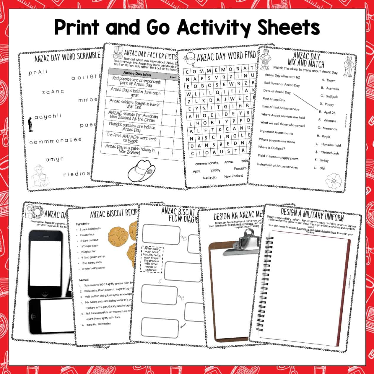 Anzac Day Junior Activity Pack - Top Teaching Tasks
