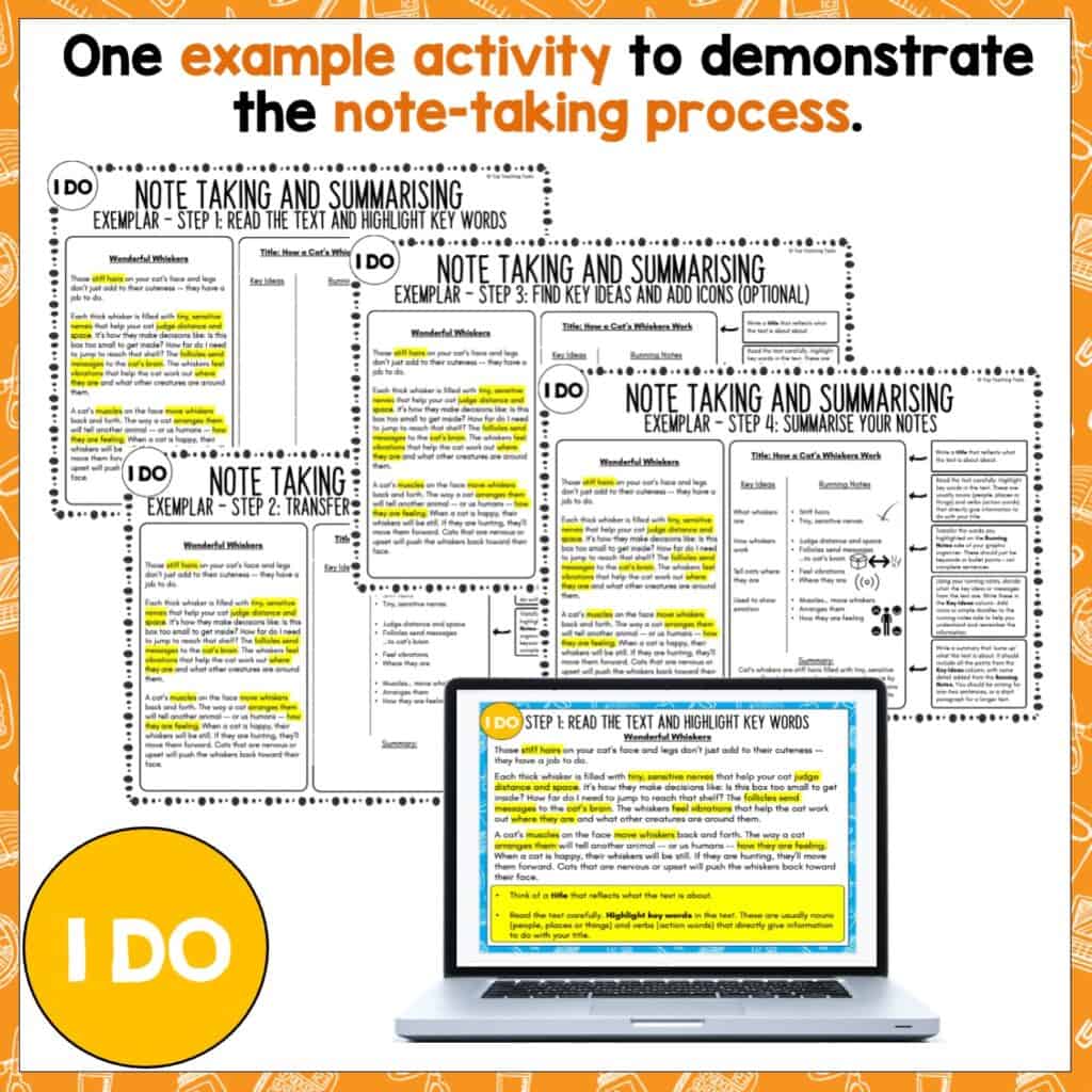 Teach Students to Note Take | How To Summarise - Top Teaching Tasks