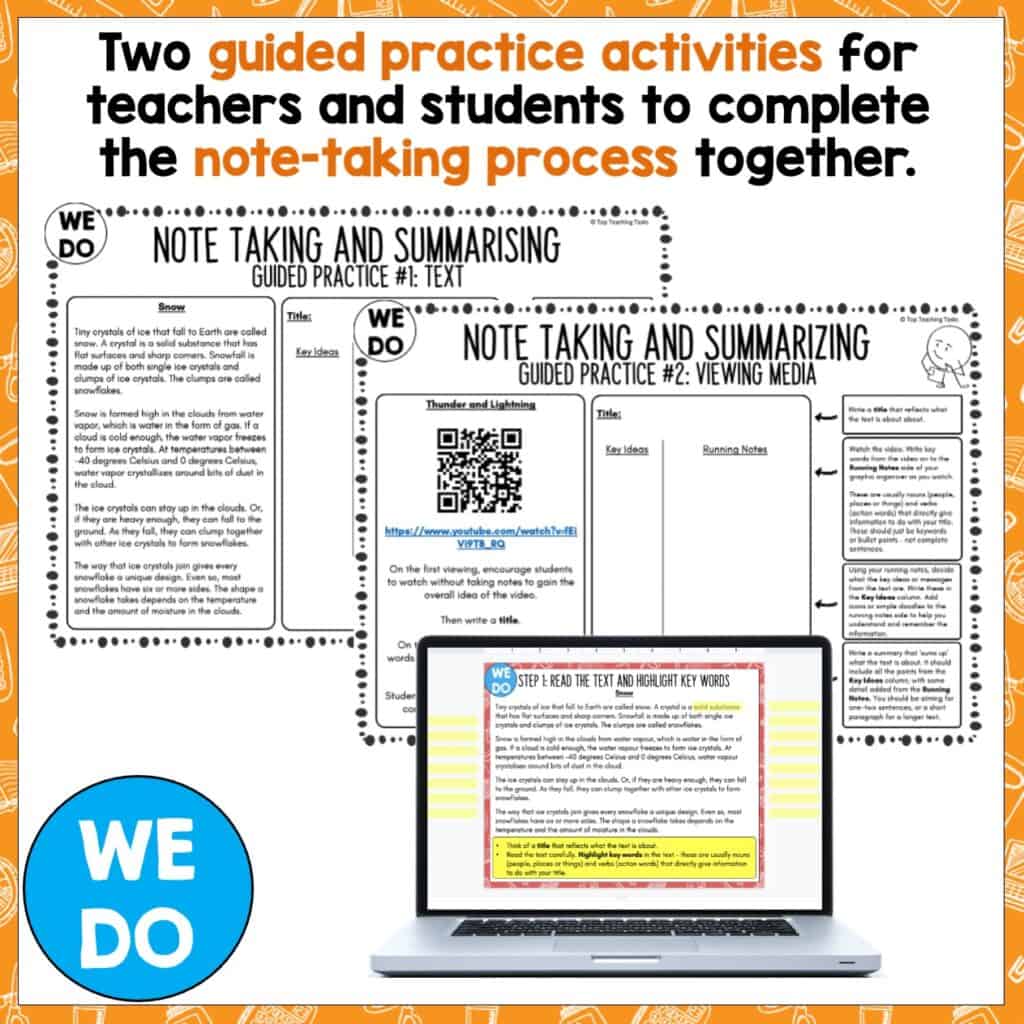Teach Students to Note Take | How To Summarise - Top Teaching Tasks
