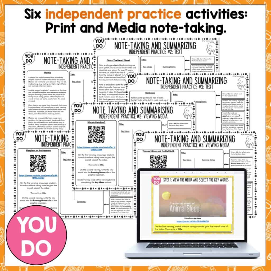 Teach Students to Note Take | How To Summarise - Top Teaching Tasks