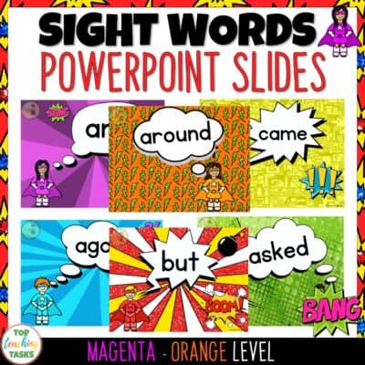 New Zealand Sight Words PowerPoint Slides Magenta-Orange - Top Teaching ...