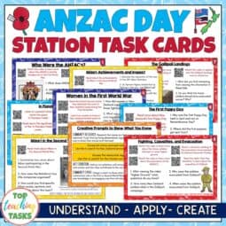 Anzac Day Reading Stations | Top Teaching Tasks