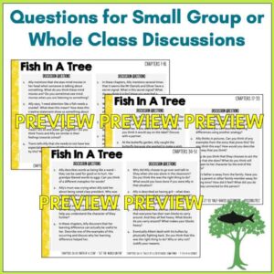 Fish In A Tree Novel Study and Discussion Questions - Top Teaching Tasks