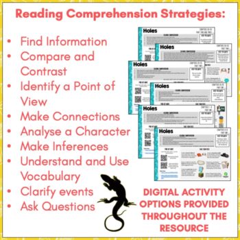 Holes Novel Study, Activities and Discussion Questions - Top Teaching Tasks