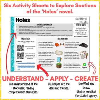 Holes Novel Study, Activities and Discussion Questions - Top Teaching Tasks