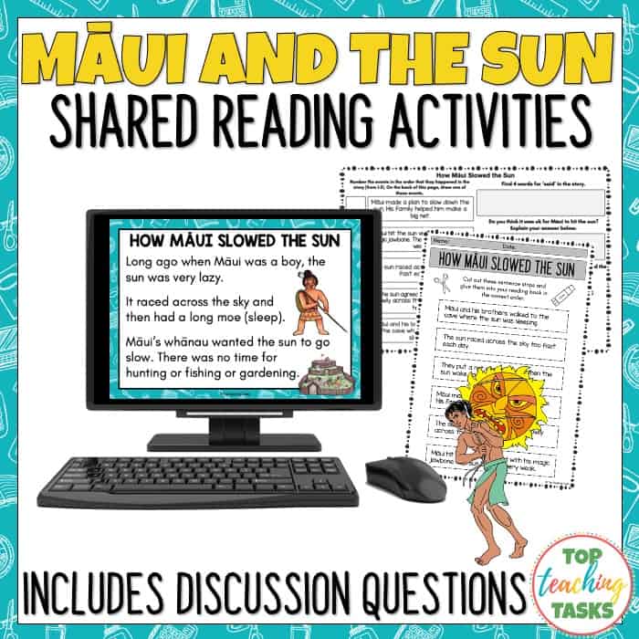 Māori Myths and Legends Shared Reading, Activities, and Discussion ...