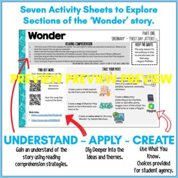 Wonder Novel Study and Discussion Questions - Top Teaching Tasks