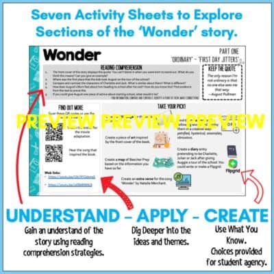 Wonder Novel Study and Discussion Questions - Top Teaching Tasks