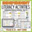 Independent Literacy Activities Year 5-8 BUNDLE - Top Teaching Tasks