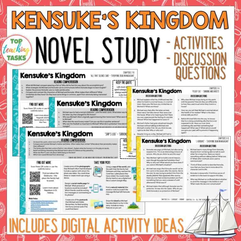 Kensuke's Kingdom Novel Study and Discussion Questions - Top Teaching Tasks