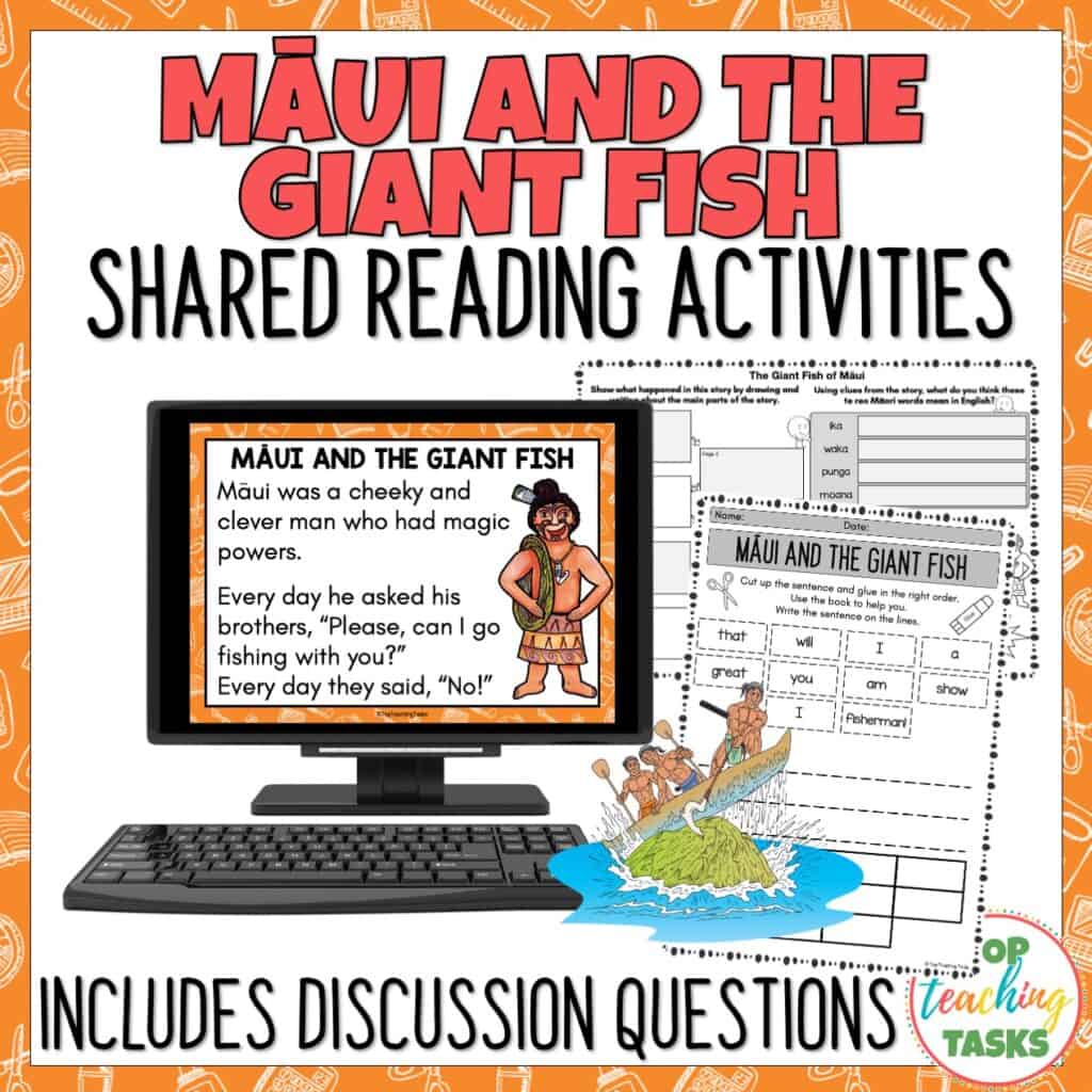 Māori Myths and Legends Shared Reading, Activities, & Discussion Bundle ...
