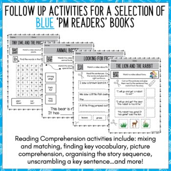 Blue PM Reader Activities Level 9, 10, and 11 | Junior Primary New ...