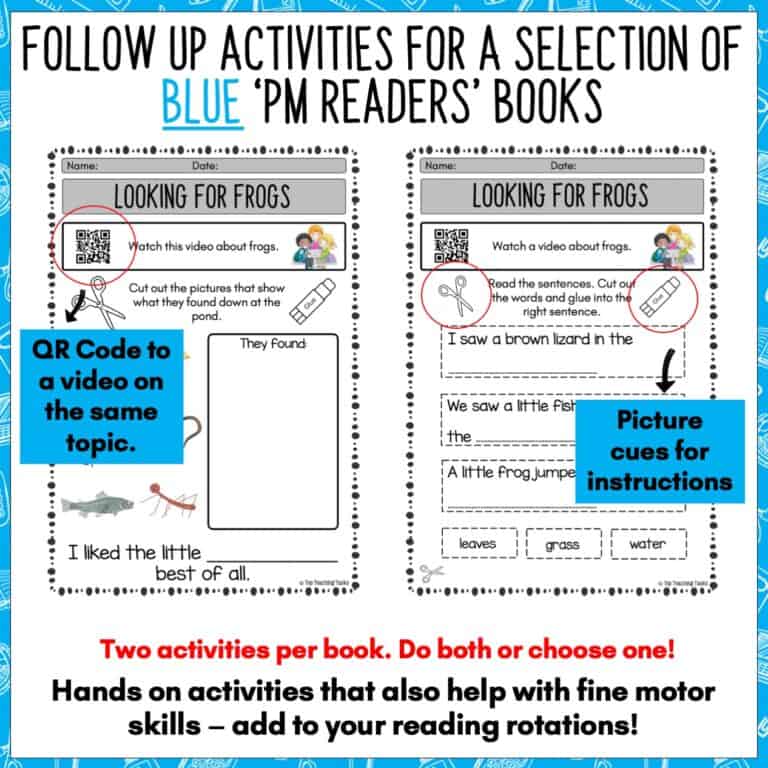 Blue PM Reader Activities Level 9, 10, and 11 | Junior Primary New ...