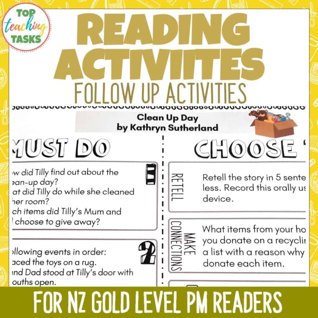 Gold PM Reader Activities Level 21 and 22 | Year 3 and 4 New Zealand ...