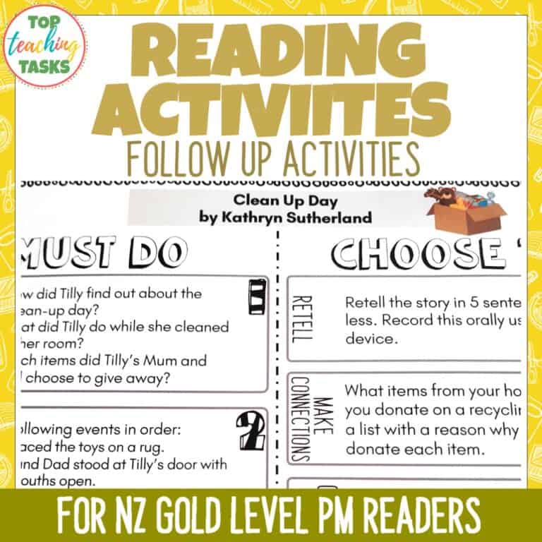 Gold PM Reader Activities Level 21 and 22 | Year 3 and 4 New Zealand ...