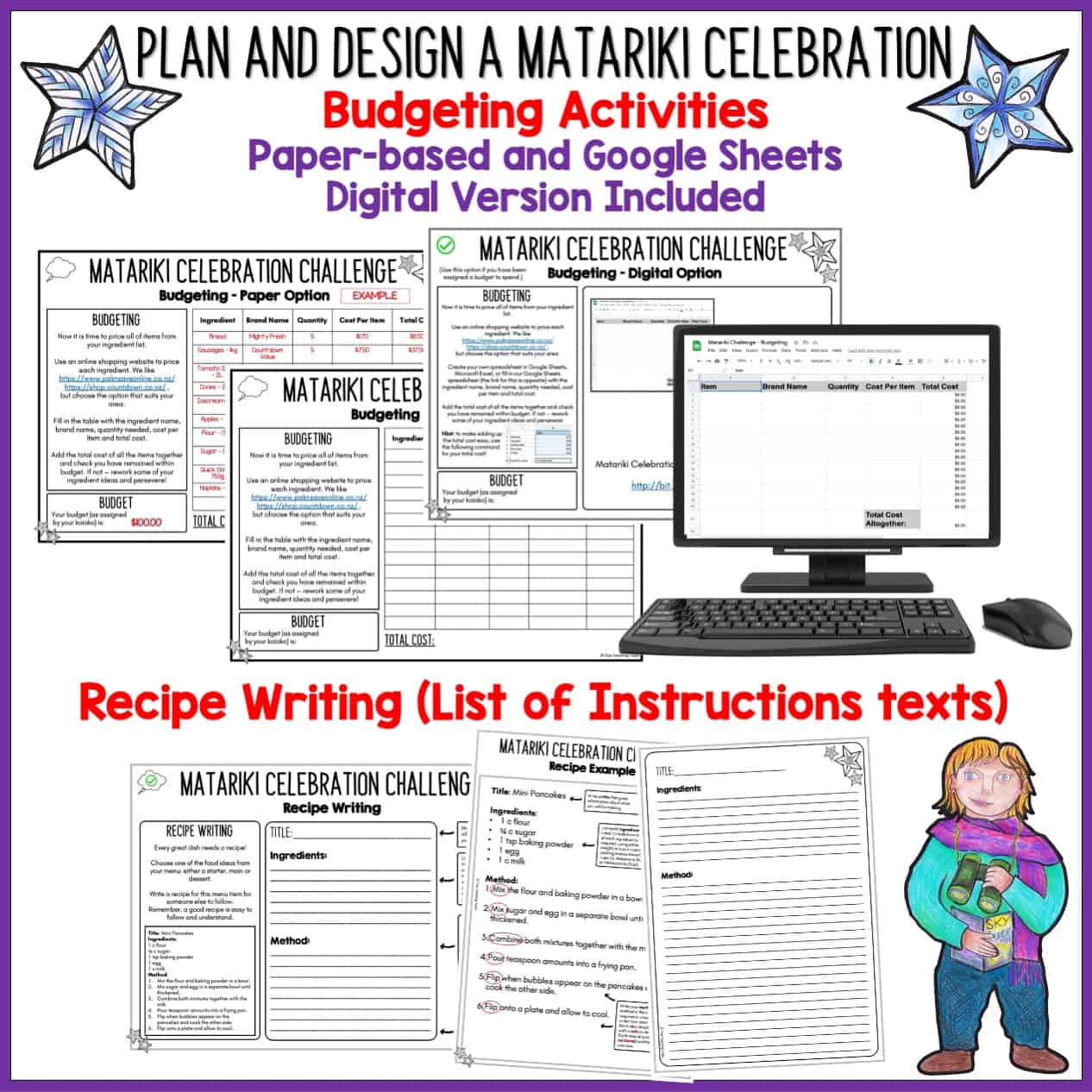 Matariki Celebration Challenge: Reading, Writing, Maths, Te Reo, Social ...