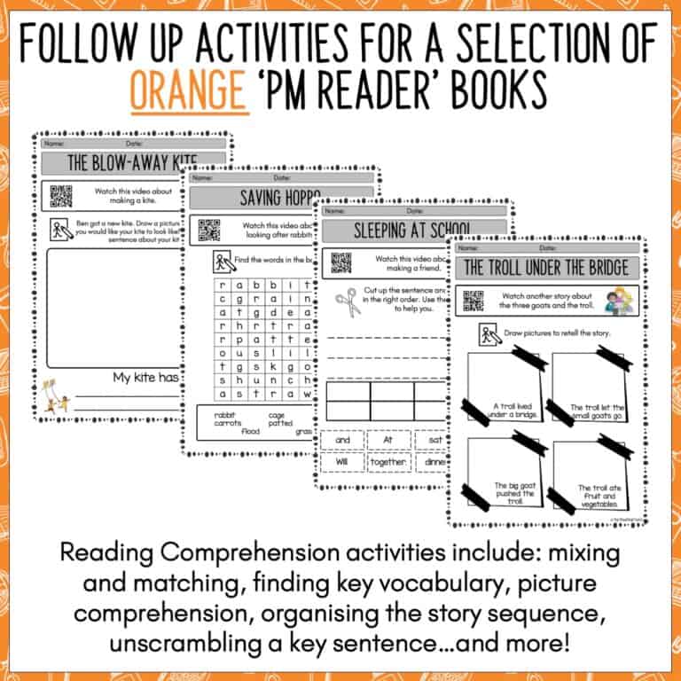 Orange PM Reader Activities Level 15 and 16 | Junior Primary New ...
