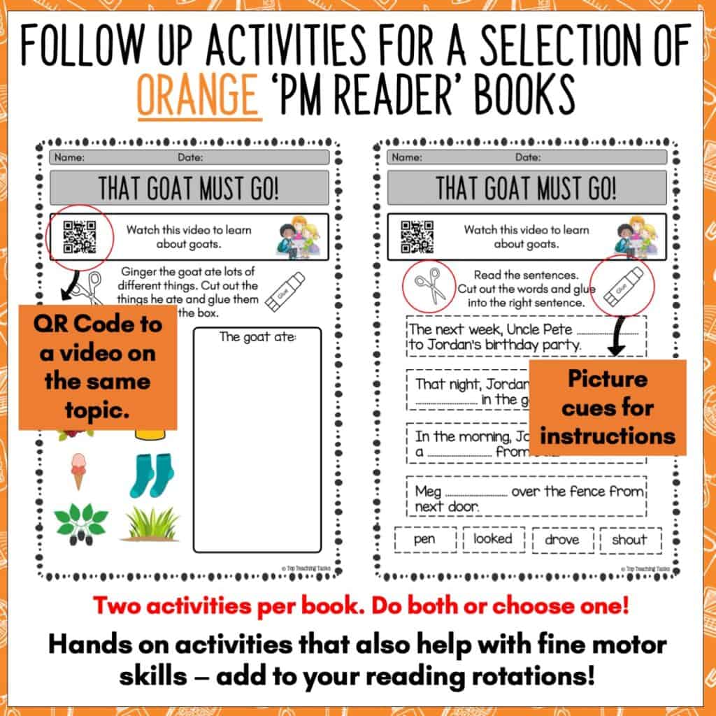 Orange PM Reader Activities Level 15 and 16 | Junior Primary New ...