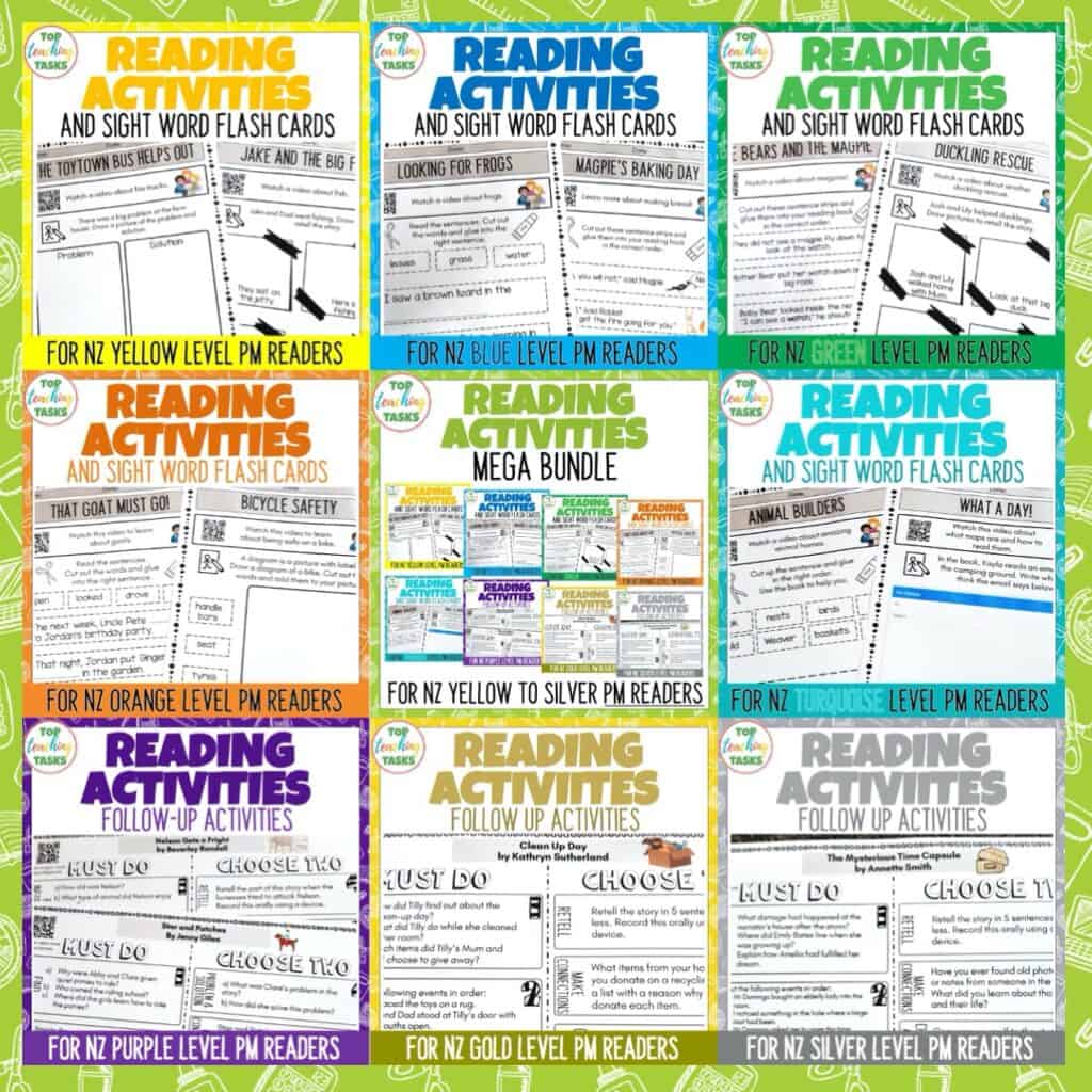 PM Reader Activities Bundle - Yellow to Silver Levels (Level 6-24 ...