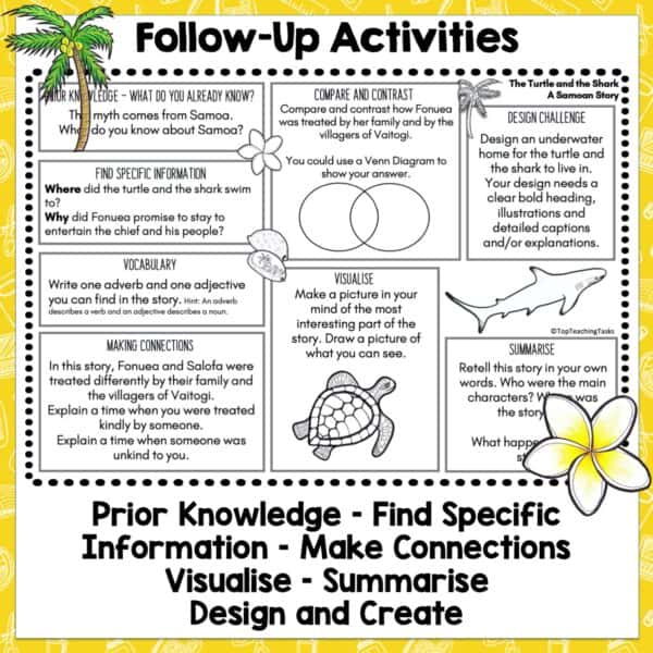 Pacific Myths and Legends Reading Activities Year 3-4 - Top Teaching Tasks