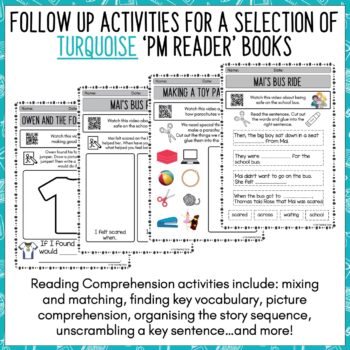 Turquoise PM Reader Activities Level 17 and 18 | New Zealand Reading ...