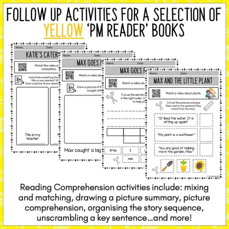 Yellow PM Reader Activities Level 6, 7 and 8 | Junior Primary New ...