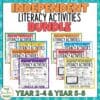 Independent Literacy Activities Year 5-8 Set Three | Spelling and ...