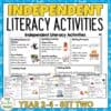 Independent Literacy Activities Year 2-4 Set Three | Spelling and ...
