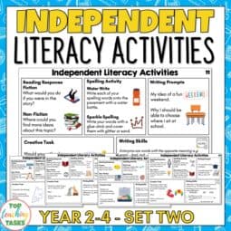 Independent Literacy Activities BUNDLE (Year 2-4 AND Year 5-8) - Top ...