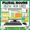 Plural Nouns Digital Task Cards for Google Classroom - Top Teaching Tasks