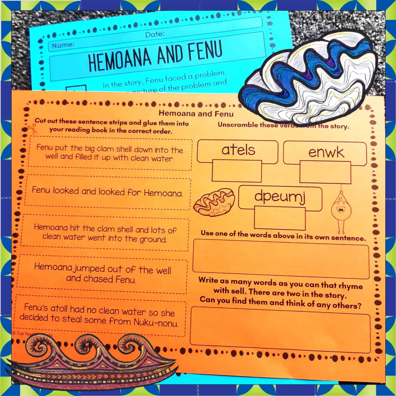 Hemoana and Fenu Tokelau Myth | Shared Reading Passage and Activities ...