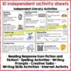 Independent Literacy Activities Year 5-8 Set Three | Spelling and ...