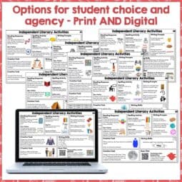 Independent Literacy Activities Year 5-8 Set Three | Spelling and ...