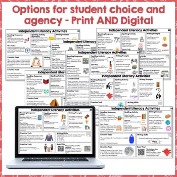 Independent Literacy Activities Year 5-8 Set Three | Spelling and ...