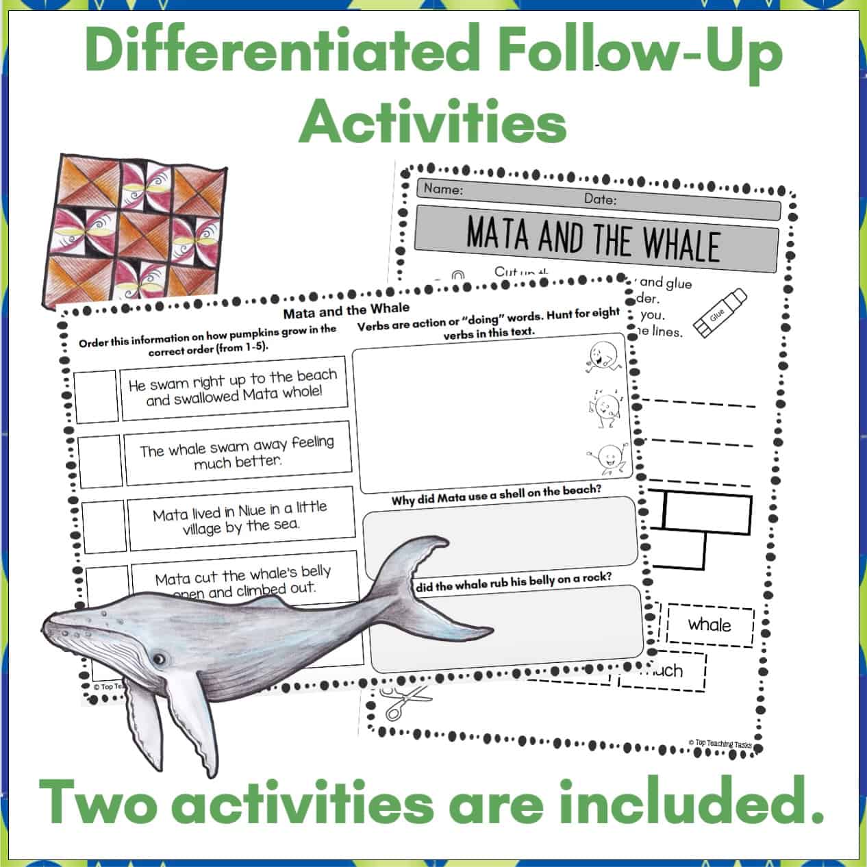 Mata and the Whale Niue Myth | Shared Reading Passage and Activities ...