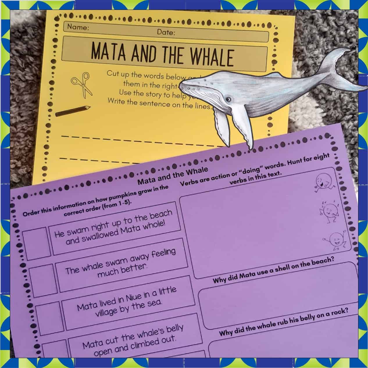 Mata and the Whale Niue Myth | Shared Reading Passage and Activities ...