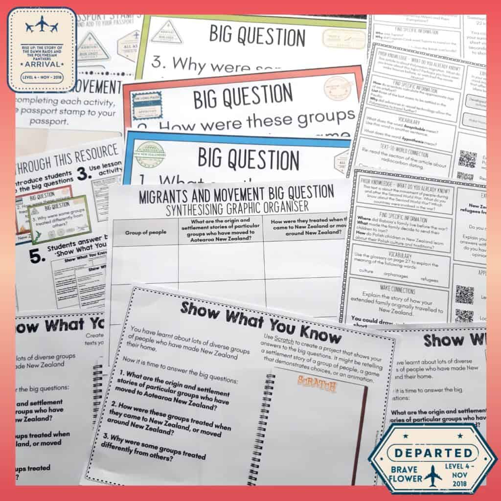 Migrants and Movement Reading and NZ History Unit | Print and Digital ...