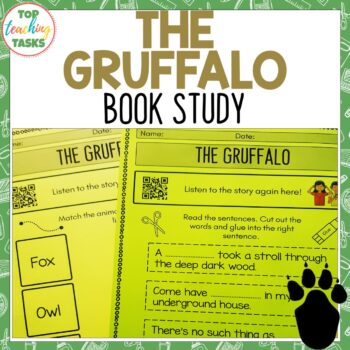 The Gruffalo Book Study Reading Activities - Top Teaching Tasks