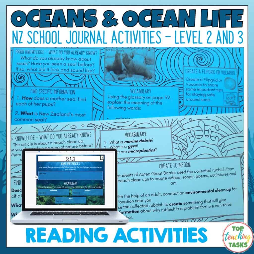 Oceans and Ocean Life School Journal Set | Follow-Up Activities - Top ...