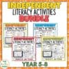 Independent Literacy Activities Year 5-8 Set One - Top Teaching Tasks