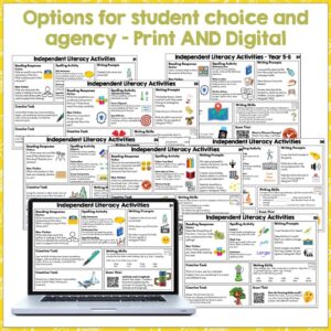 Independent Literacy Activities Year 5-8 Set Four | Spelling and ...