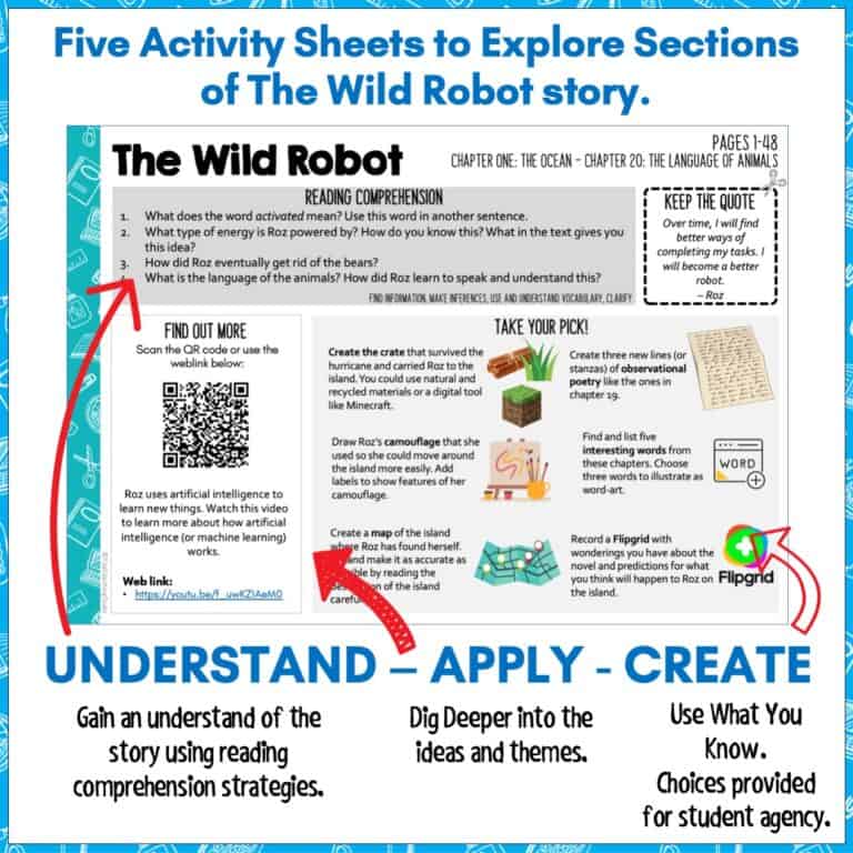 The Wild Robot Novel Study and Discussion Questions - Top Teaching Tasks